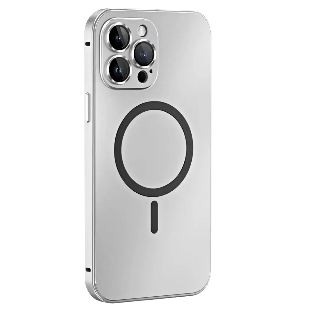 Magnetic Metal iPhone Case, Durable & MagSafe-Compatible Design